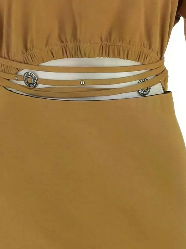 Pinko Cut-out Strap Detail Midi Dress