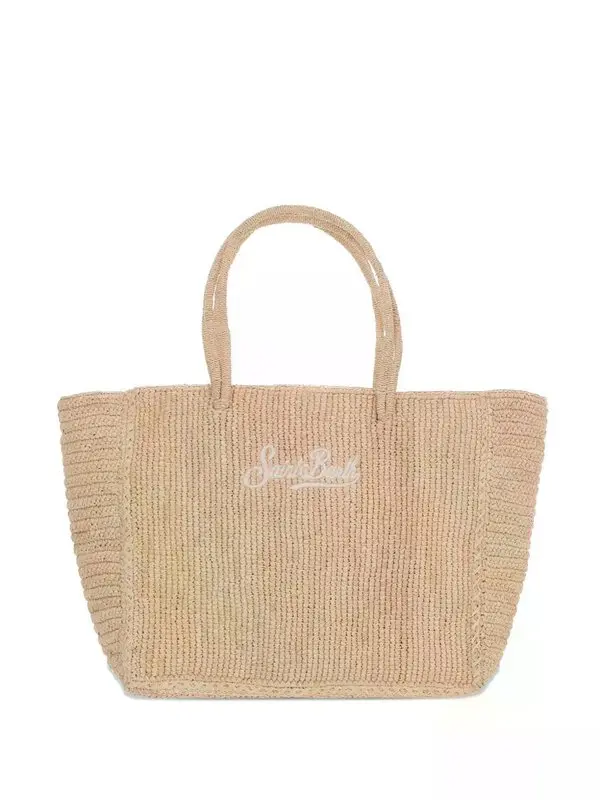 MC2 SAINT BARTH Raffia Shoulder Bag - Neutrals