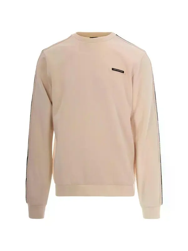 EA7 Logo-patch Sleeve-tape Sweater - Neutrals