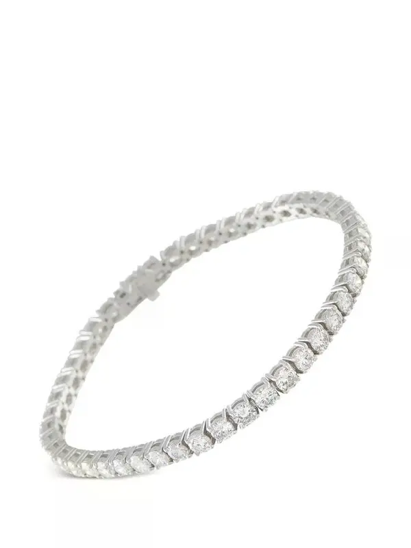 LB EXCLUSIVE 18k White Gold Diamond Tennis Bracelet - Silver