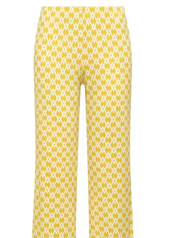 Malìparmi Geometric Print Trousers - Yellow