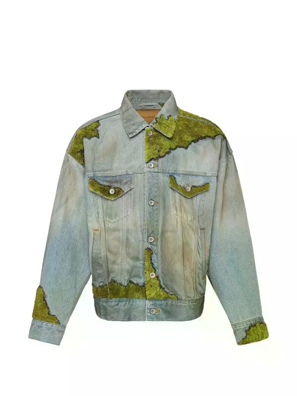 DOUBLET Moss-effect Patchwork Denim Jacket