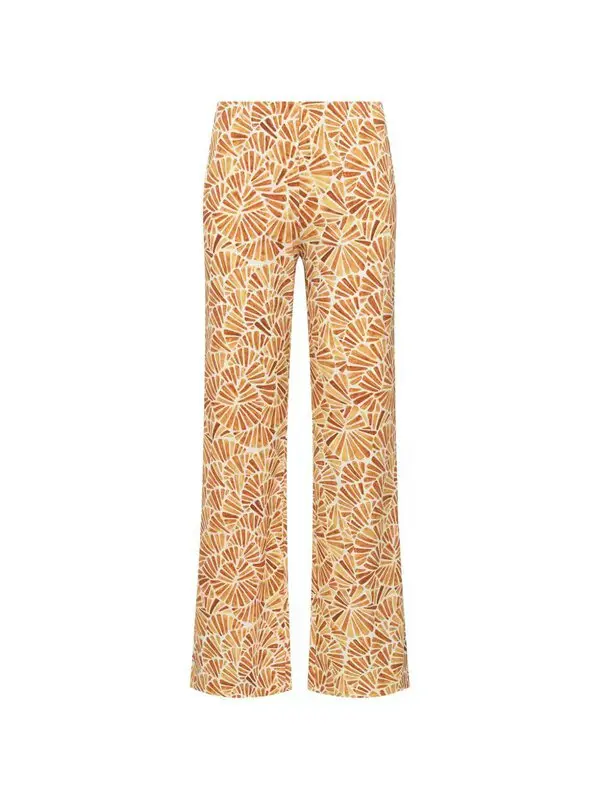 Malìparmi Graphic Print Trousers - Neutrals