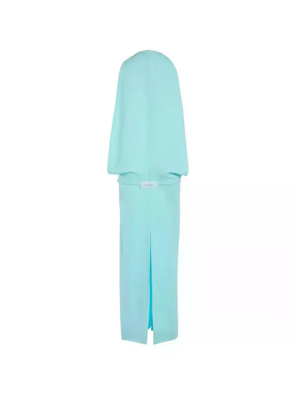 COURREGES Belted Cut-out Maxi Dress - Blue