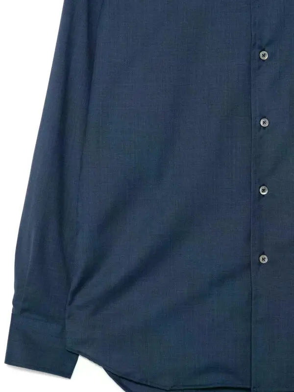 Canali Button-up Wool Shirt