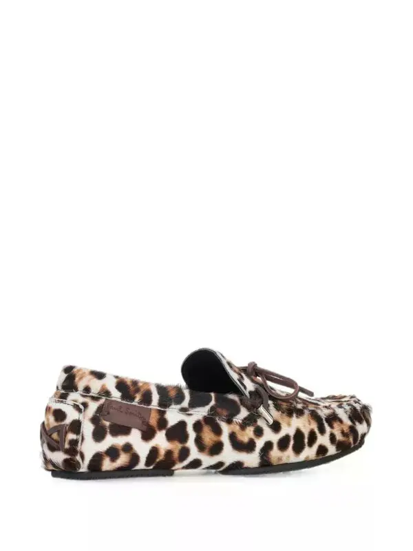 Paul Smith Animal-print Loafers - Neutrals