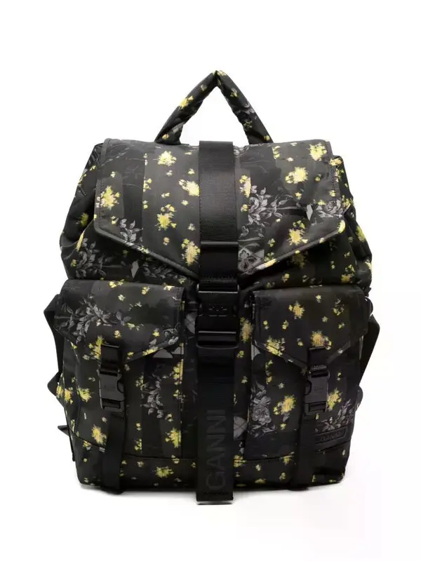 GANNI Floral Print Backpack