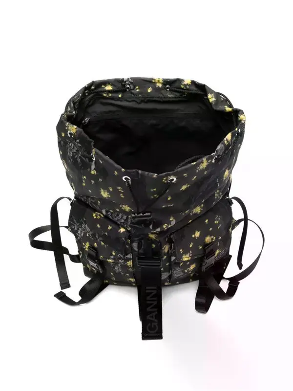 GANNI Floral Print Backpack