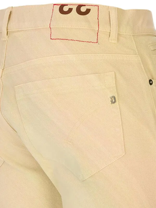 DONDUP Logo-plaque Trousers - Neutrals