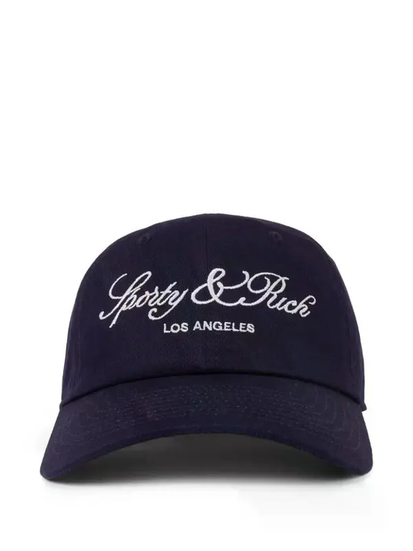 SPORTY & RICH Logo Baseball Cap - Blue