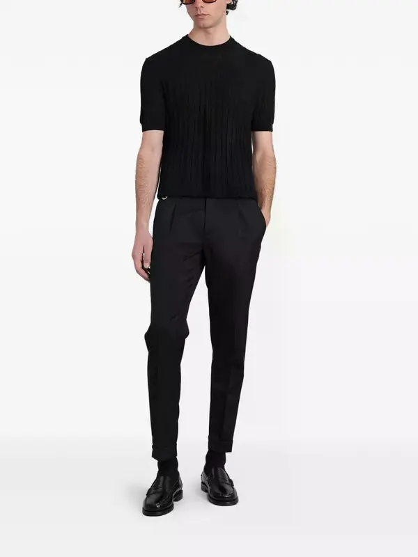 LOW BRAND K221 Ribbed-knit T-shirt
