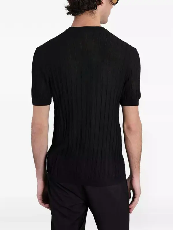 LOW BRAND K221 Ribbed-knit T-shirt