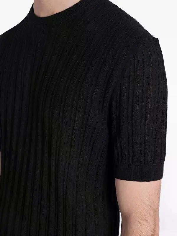 LOW BRAND K221 Ribbed-knit T-shirt