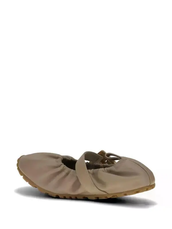 Balmain Buckle-strap Ballet Flats - Neutrals