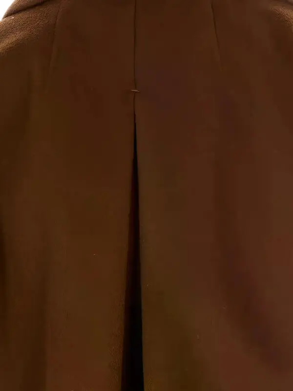 Max Mara Single-breasted Jacket With Peter Pan Collar - Brown