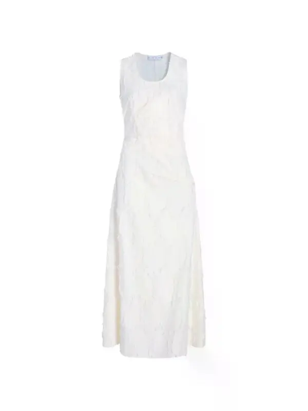 Proenza Schouler White Label Jacquard-cotton Midi Dress - Neutrals