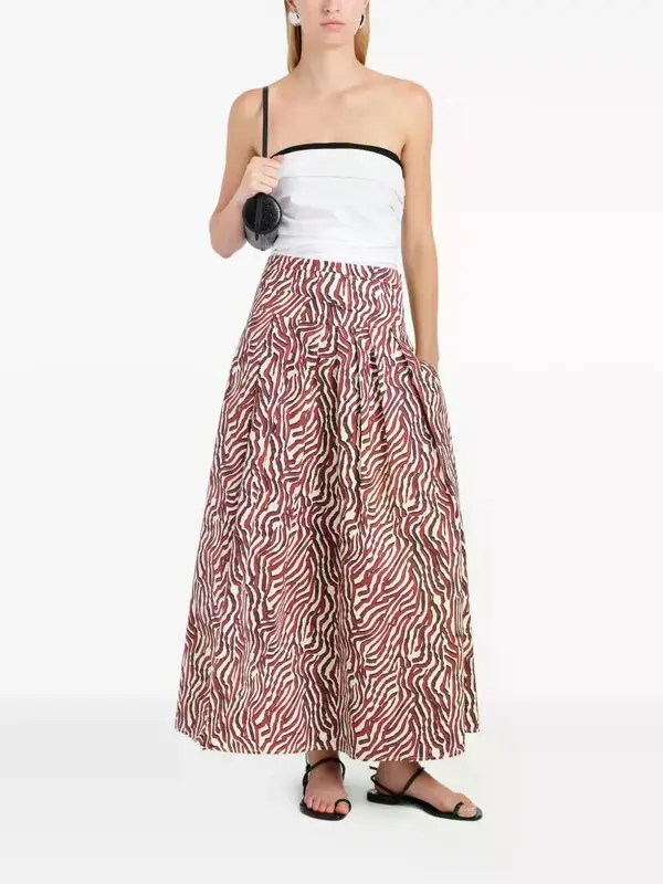 Proenza Schouler White Label Zebra-print Maxi Skirt