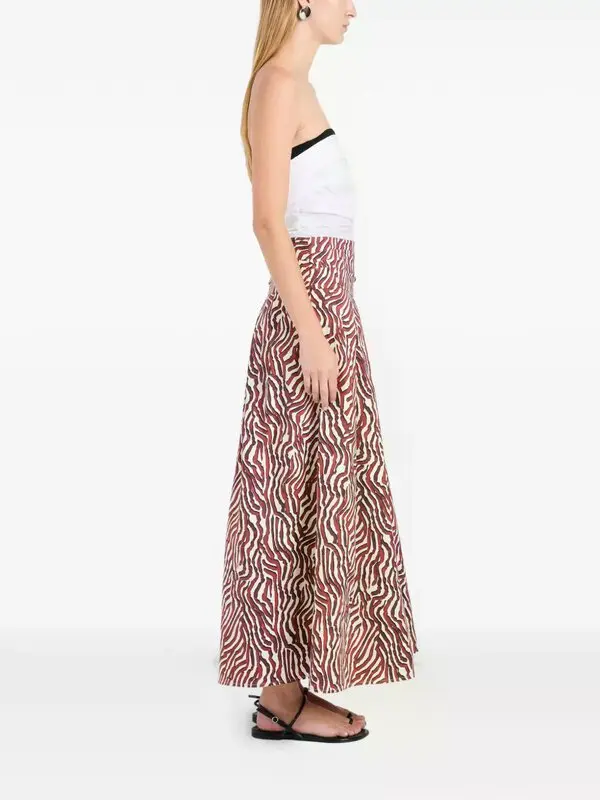 Proenza Schouler White Label Zebra-print Maxi Skirt