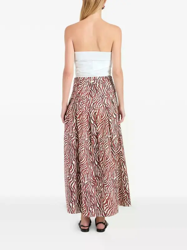 Proenza Schouler White Label Zebra-print Maxi Skirt