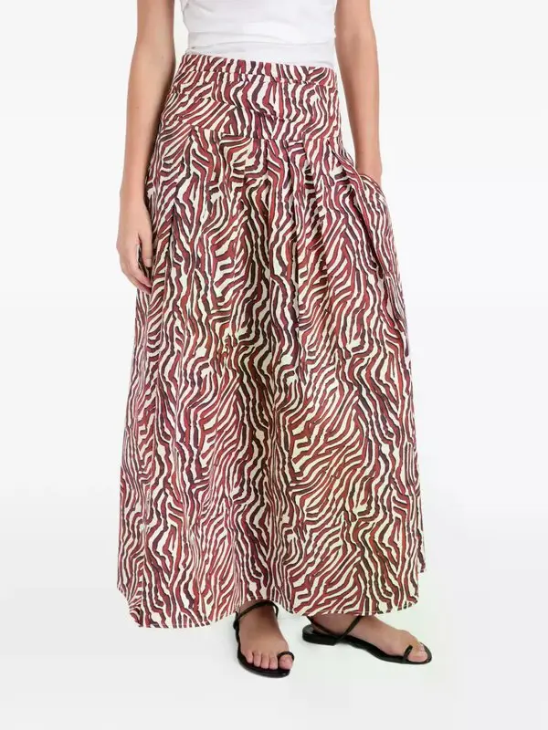 Proenza Schouler White Label Zebra-print Maxi Skirt