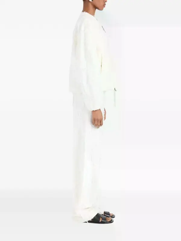 Proenza Schouler White Label Fringed Jacquard Jacket - Neutrals