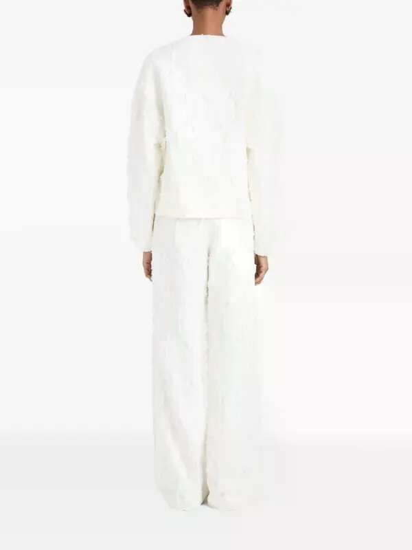 Proenza Schouler White Label Fringed Jacquard Jacket - Neutrals