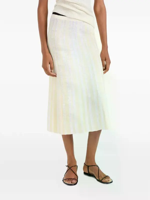 Proenza Schouler White Label Rib-knit Midi Skirt - Neutrals
