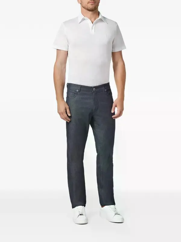 BILLIONAIRE Regular Fit Jeans With Alligator-skin Trim