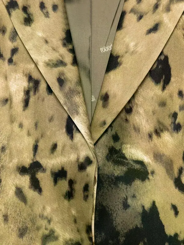 Roberto Cavalli 2000s Animal Print Blazer