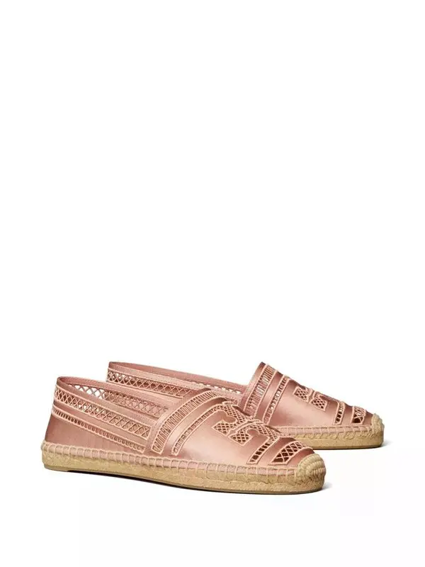Tory Burch Open Weave Espadrilles - Pink