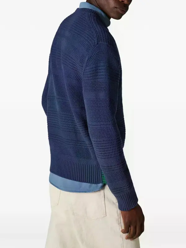 Paul Smith Textured Knit Crew Neck Sweater