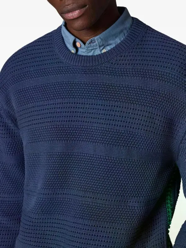 Paul Smith Textured Knit Crew Neck Sweater