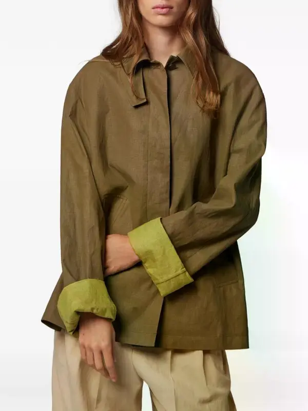 Paul Smith Throat-latch Jacket With Contrast Cuffs