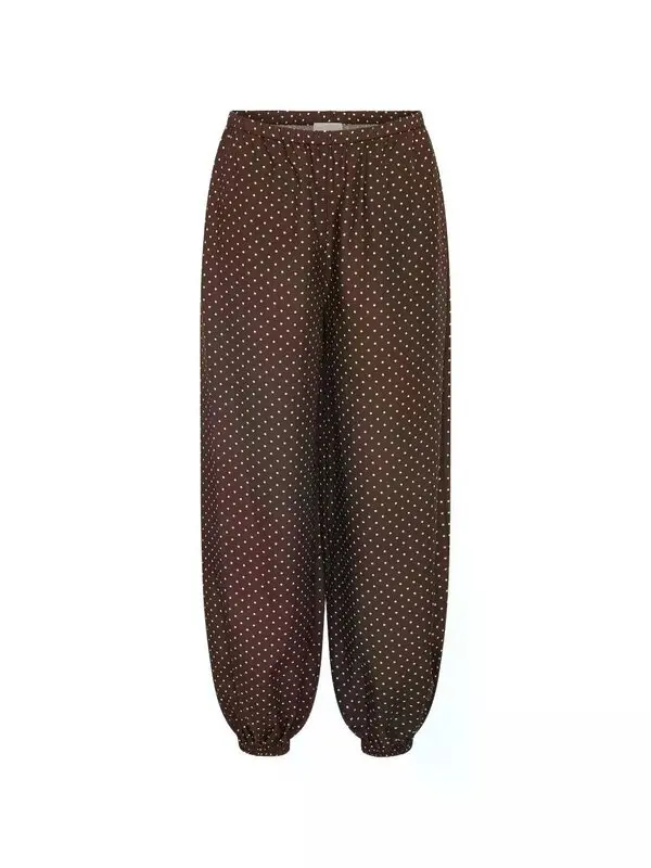 Posse Evie Polka-dot Trousers - Brown