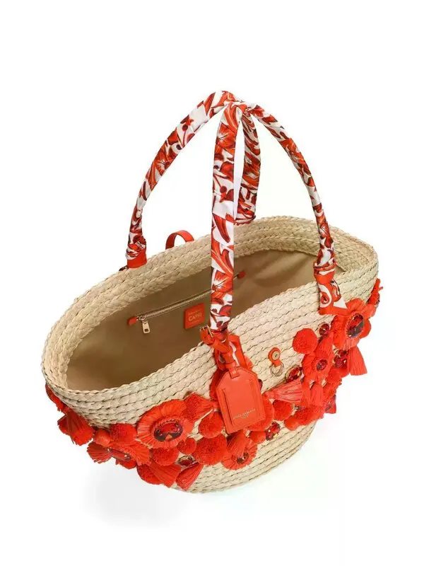 Dolce & Gabbana Coffa Capri Bag With Embroidery