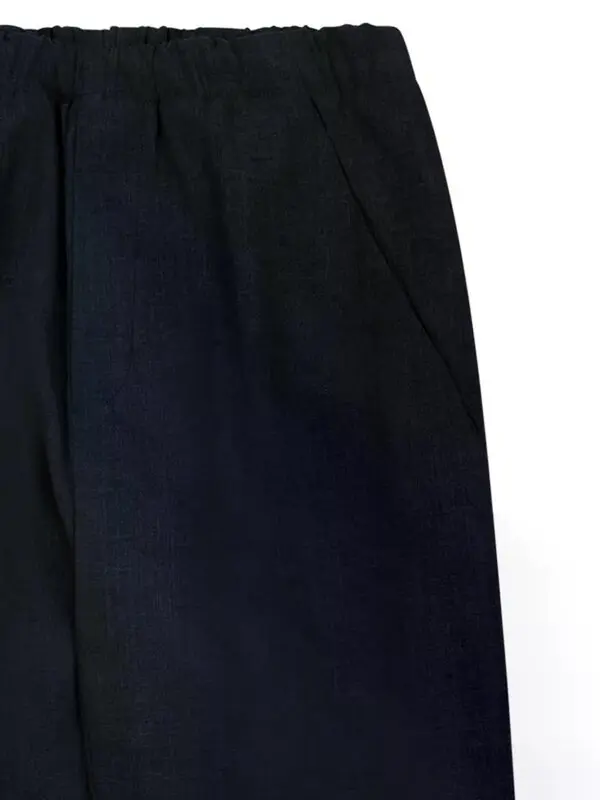 NINE:INTHE:MORNING Micro Elasticated-waist Trousers - Blue