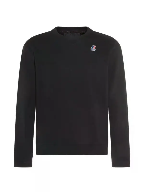 K-WAY Logo-patch Sweater - Blue