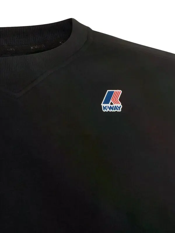 K-WAY Logo-patch Sweater - Blue