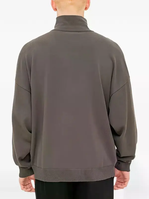 DEVOA Buttoned High-neck Sweater - Grey