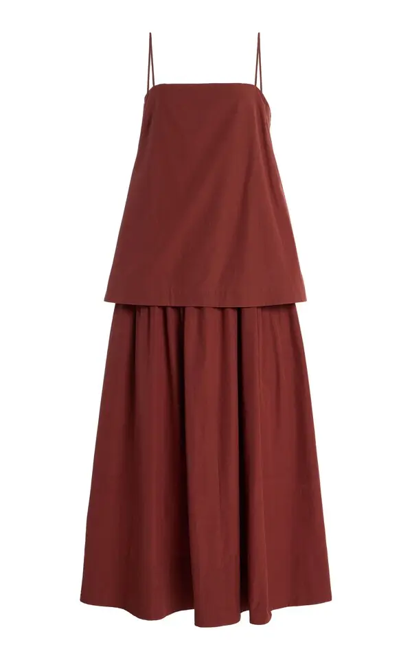HOUSE OF DAGMAR Cotton Maxi Dress - Brown