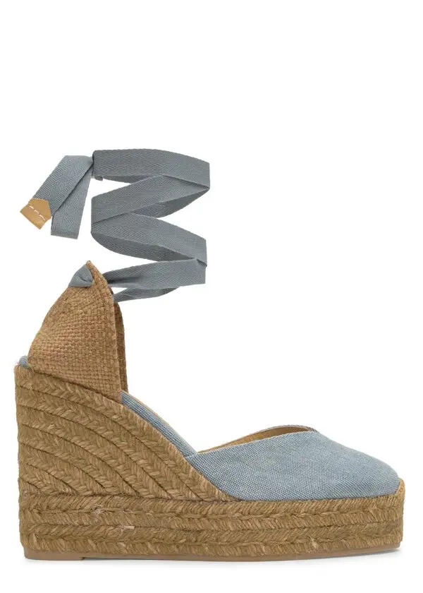 CastaÑer Chiara Canvas Platform Espadrilles - Blue