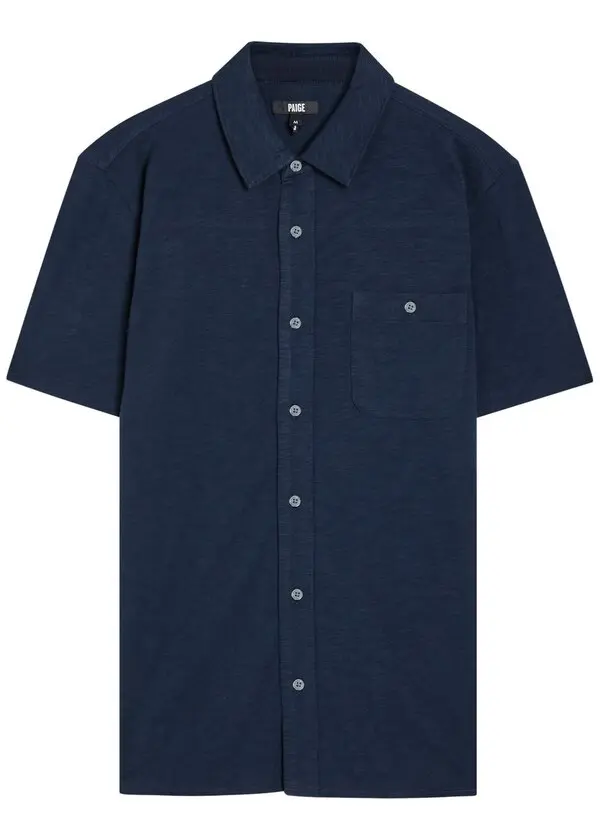 Paige Carillo Cotton Shirt - Navy