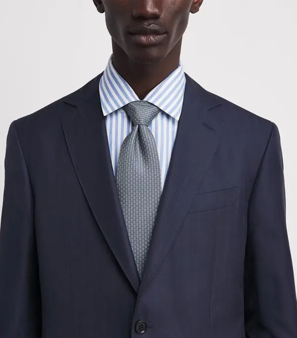 Brioni Cotton-linen Stripe Shirt