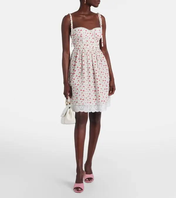 Amina Muaddi Lupita Gingham Mules - Red