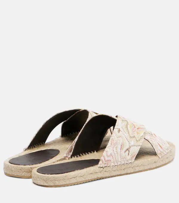 Missoni Harlow Zigzag Lame Espadrille Sandals