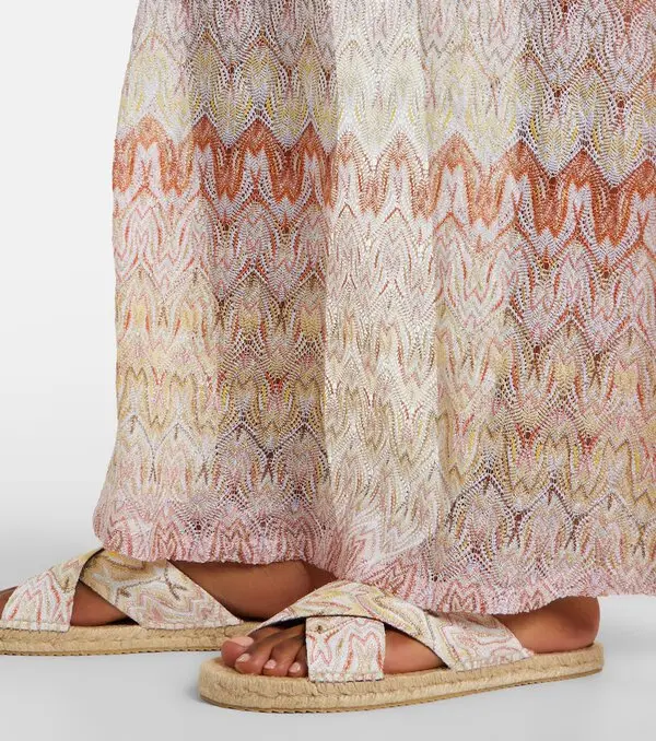 Missoni Harlow Zigzag Lame Espadrille Sandals
