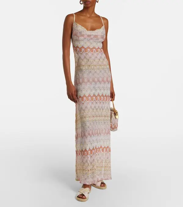 Missoni Harlow Zigzag Lame Espadrille Sandals