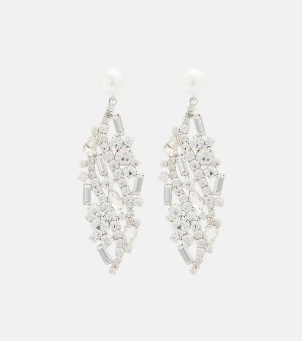 Magda Butrym Embellished Crystal Drop Earrings