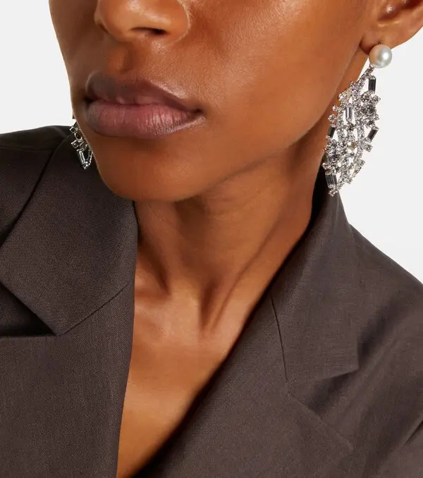 Magda Butrym Embellished Crystal Drop Earrings