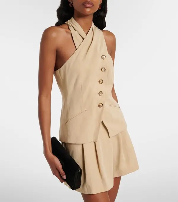 Veronica Beard Pacey Halterneck Top